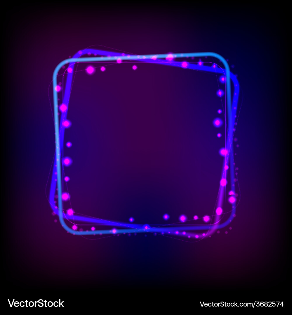 Glowing Frame Border Royalty Free Vector Image