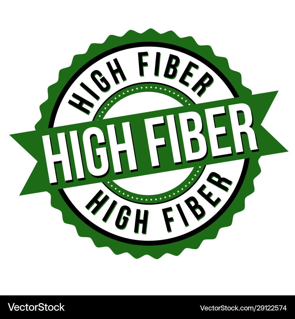 High fiber label or sticker Royalty Free Vector Image