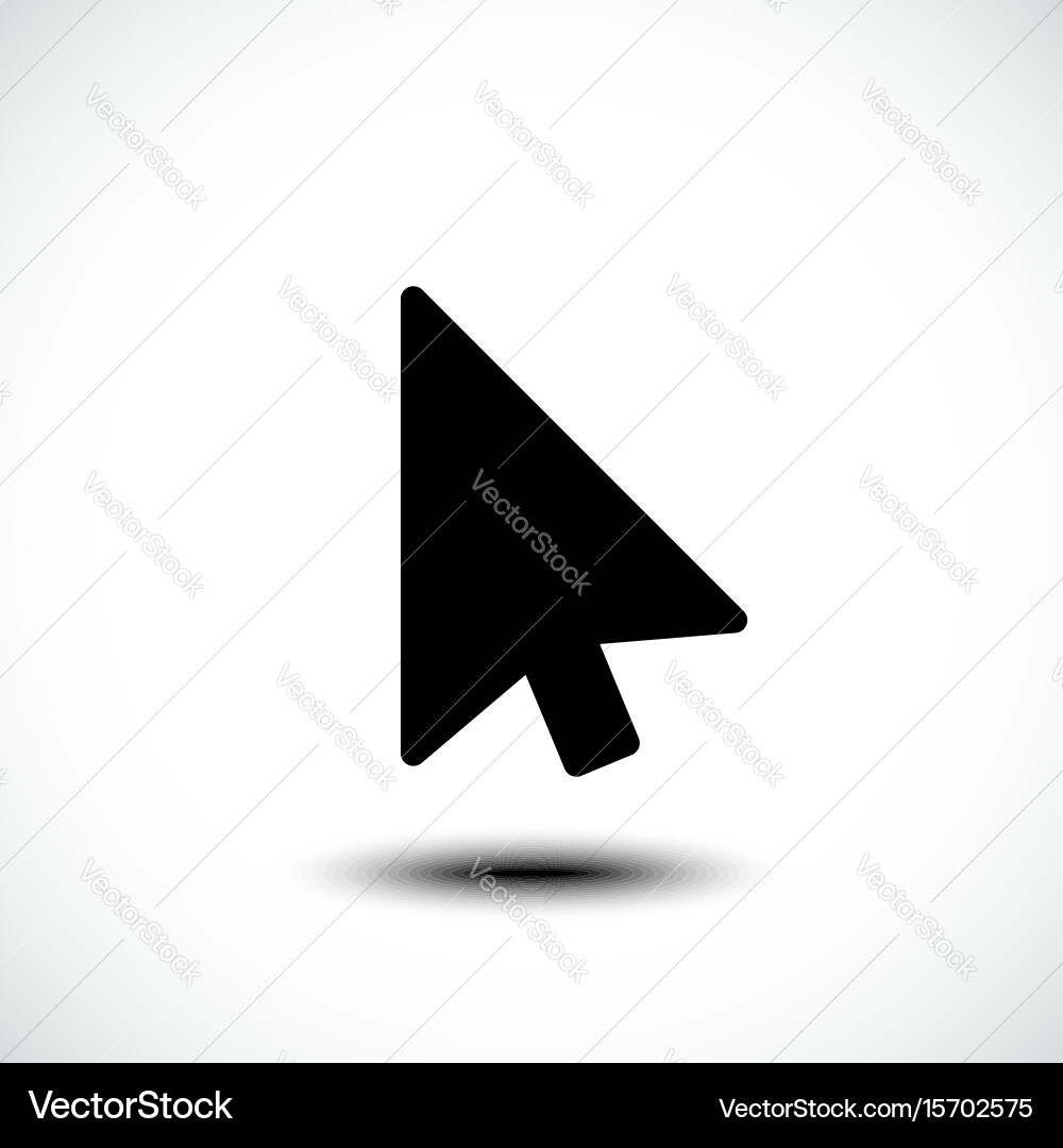 Computer mouse click pointer cursor arrow Vector Image