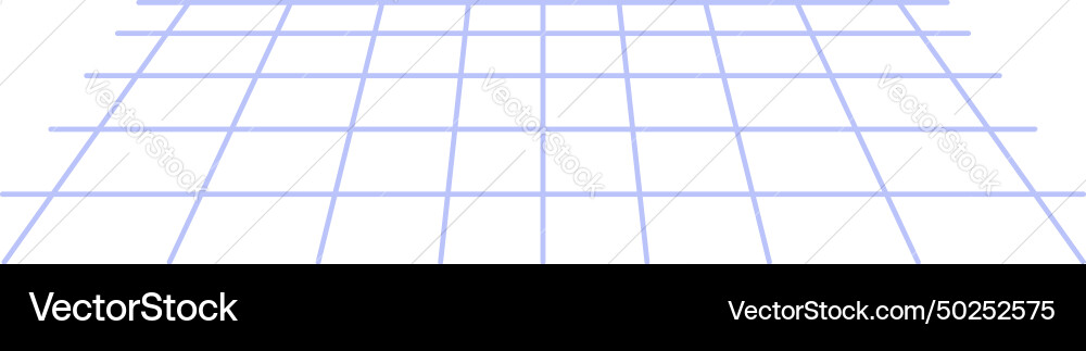 Horizontal grid drawn with blue lines perspective Vector Image