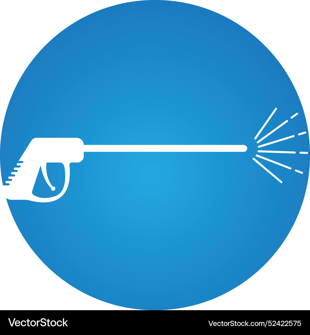 Pressure washing logo template Royalty Free Vector Image