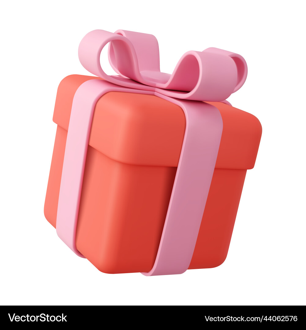 3D Gift Box Render Royalty Free Vector Image - VectorStock