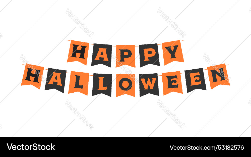 Happy halloween banner Royalty Free Vector Image