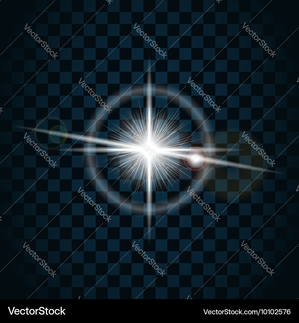 Sparkle light star 5 Royalty Free Vector Image