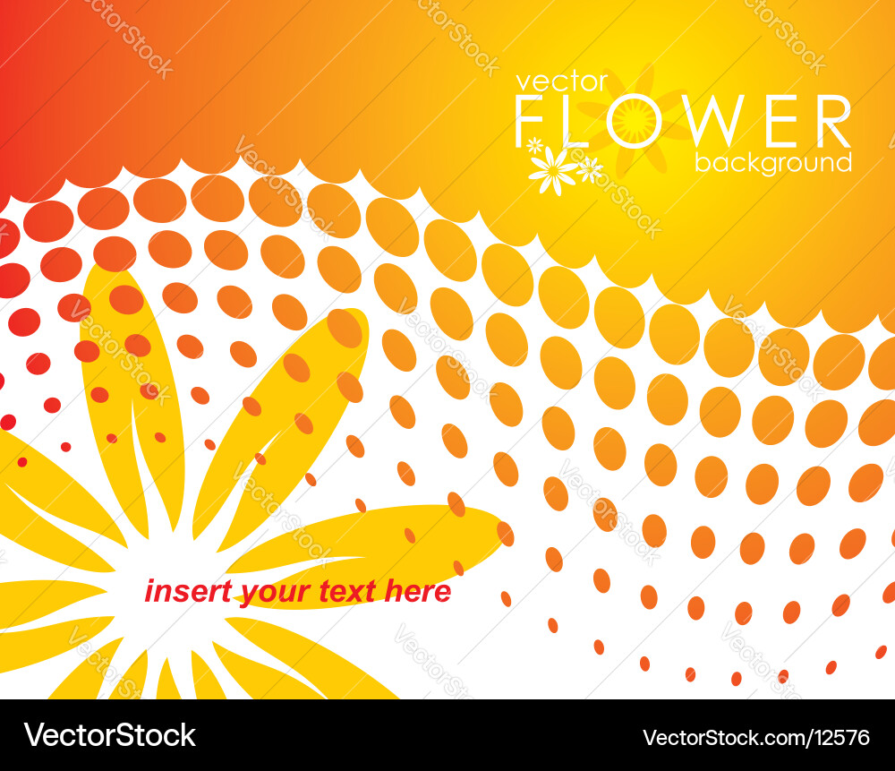 Spring with flower Royalty Free Vector Image - VectorStock