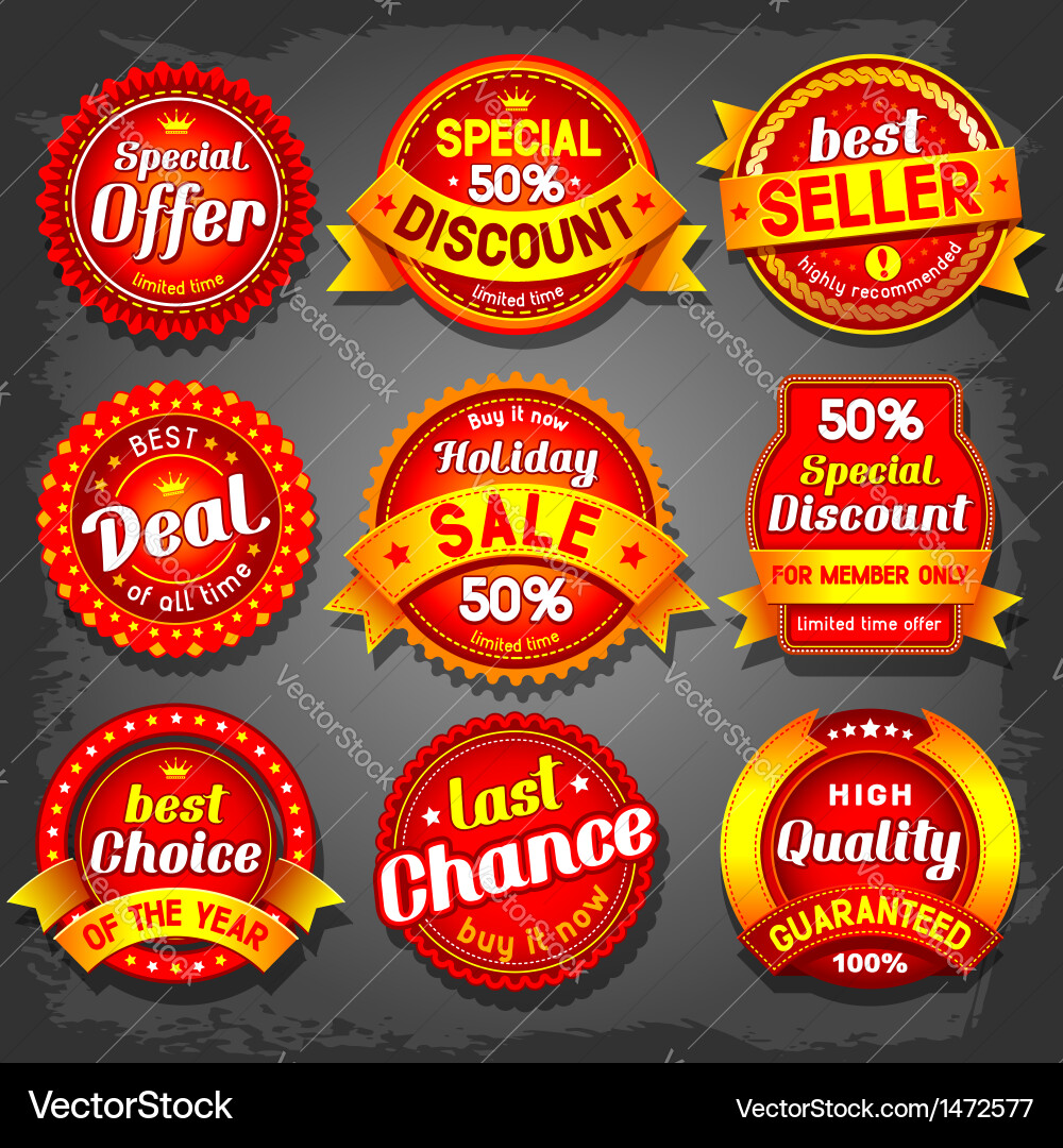 Offer label Royalty Free Vector Image - VectorStock