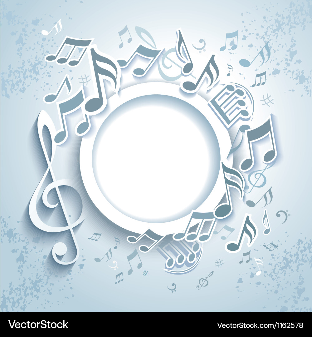 Abstract music frame Royalty Free Vector Image