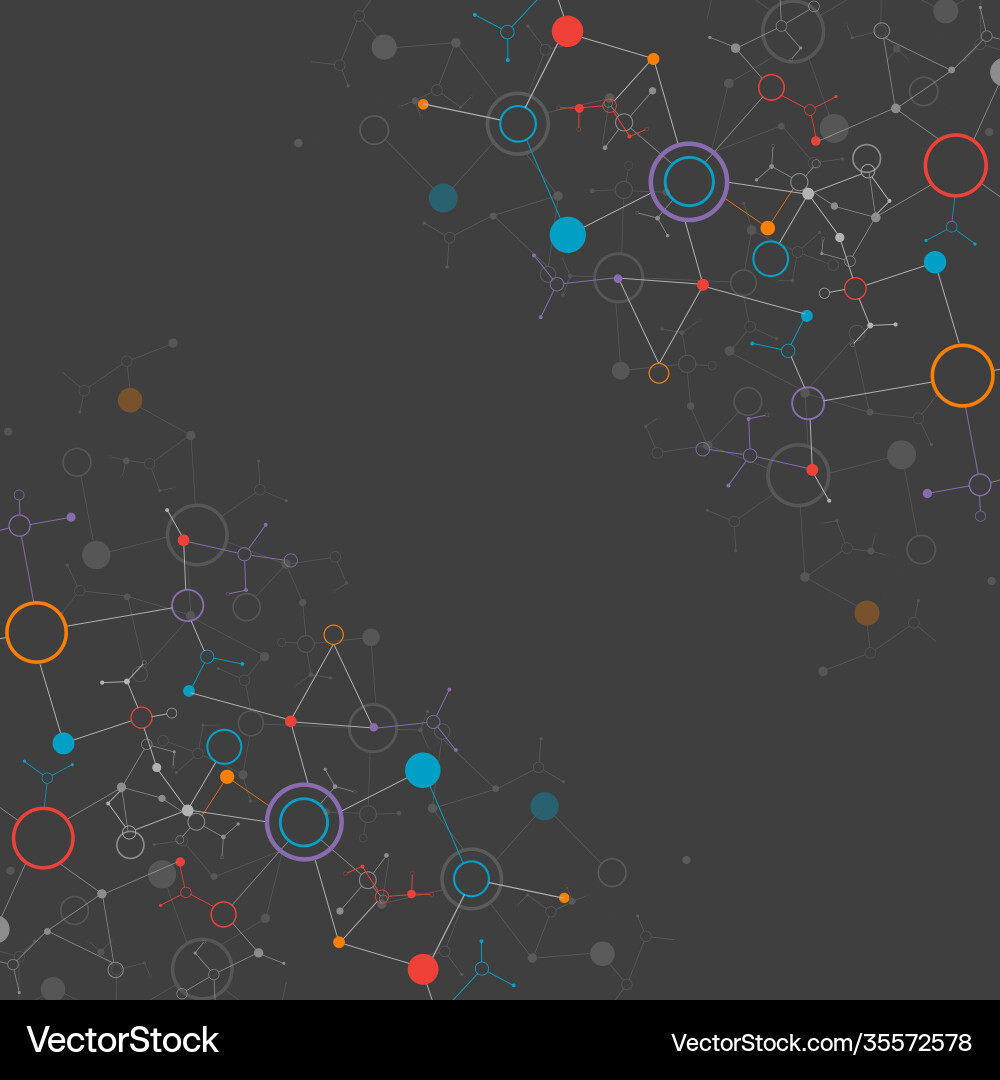 Dark network color technology communication Vector Image