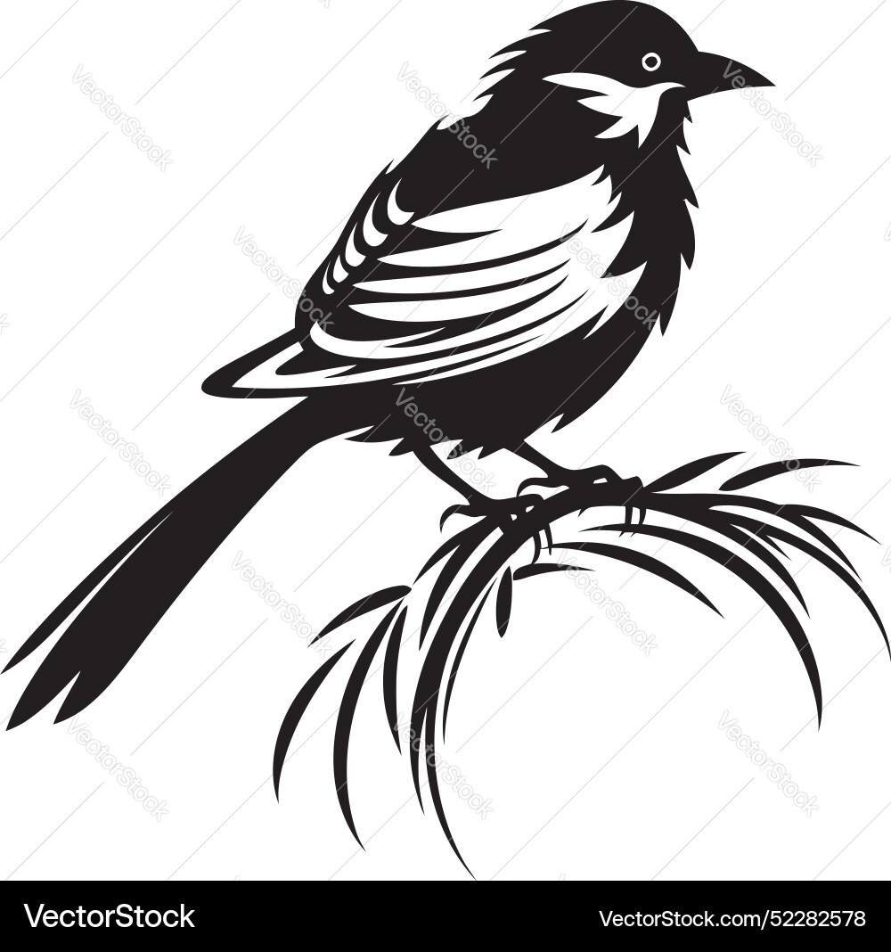 Enchanted rainforest symphony tropical bird Vector Image