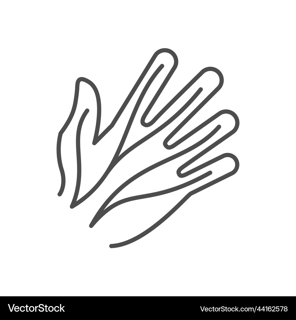 Human nerves line outline icon Royalty Free Vector Image
