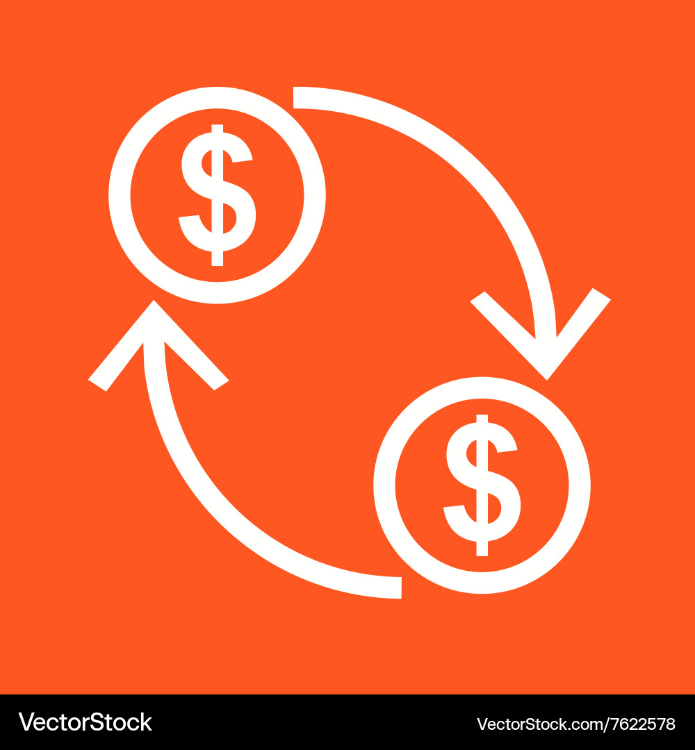 Move currency Royalty Free Vector Image - VectorStock