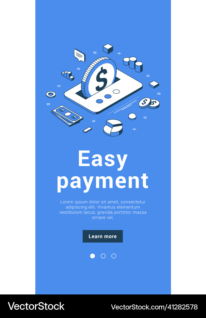 Safe and easy payment use financial atm Royalty Free Vector