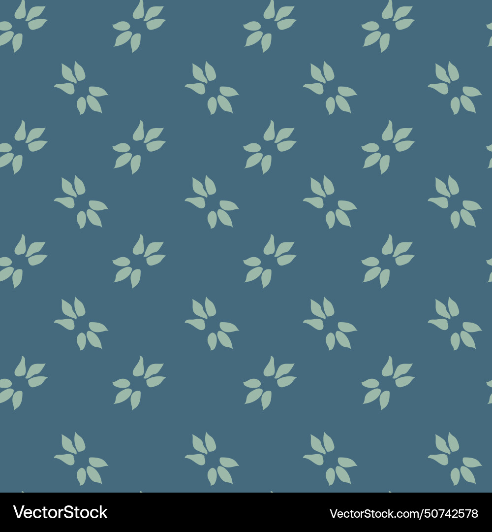 Simple floral background print with flowers Vector Image