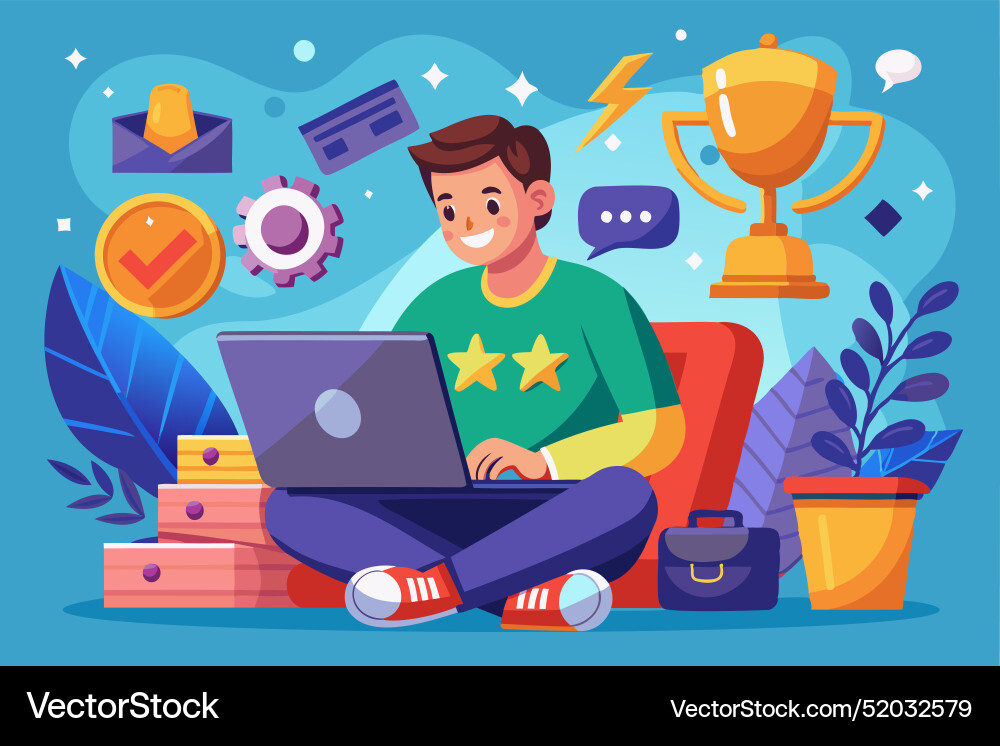 Gamification marketing strategy Royalty Free Vector Image