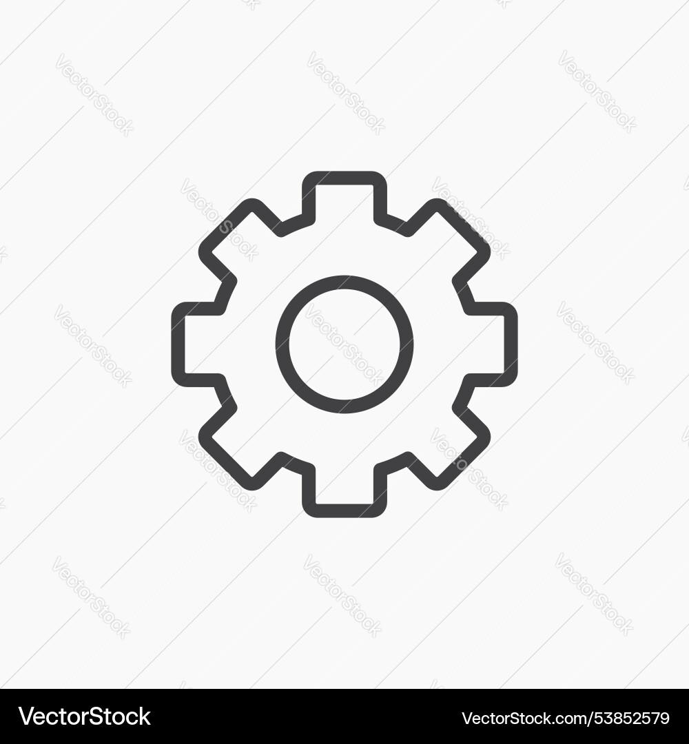 Einstellungen Schaltfläche Symbol gesetzt Vektorbild