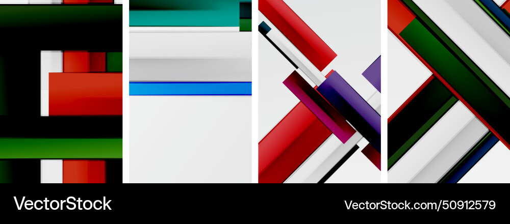 Stripes and lines poster abstract backgrounds Vector Image