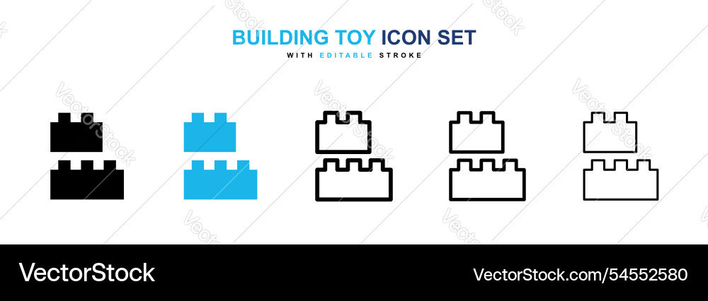 Building toy icon Royalty Free Vector Image - VectorStock