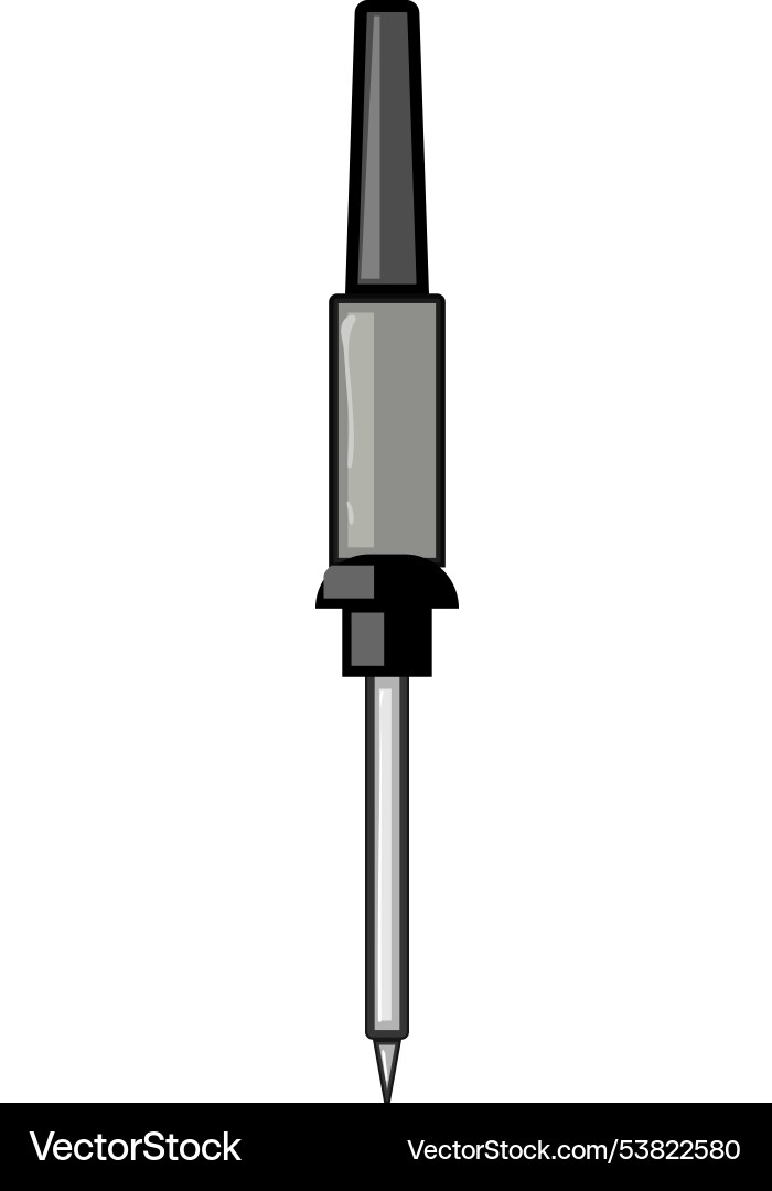 Desolder soldering iron cartoon Royalty Free Vector Image