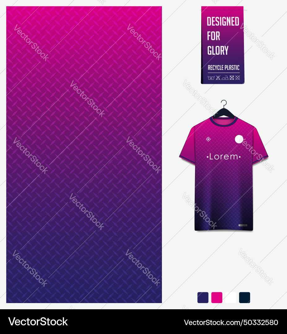 Geometric pattern for soccer jersey football kit Vector Image