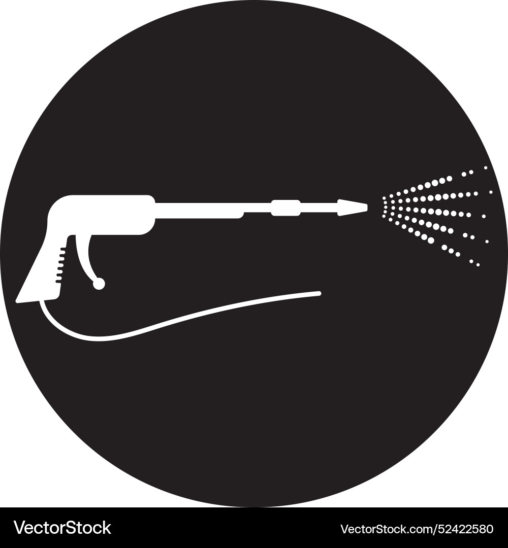 Pressure washing logo template Royalty Free Vector Image