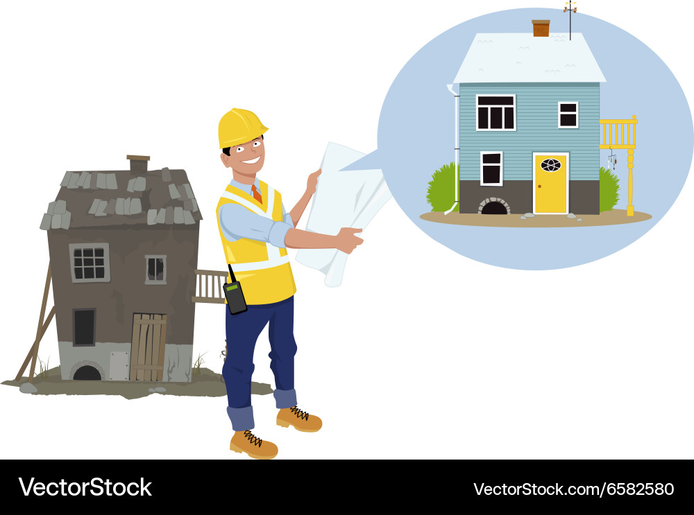 Remodeling project Royalty Free Vector Image - VectorStock