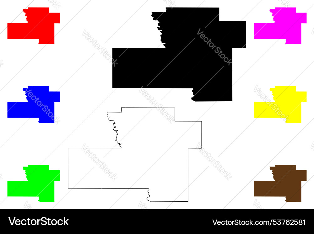 Murray county oklahoma state us united Royalty Free Vector