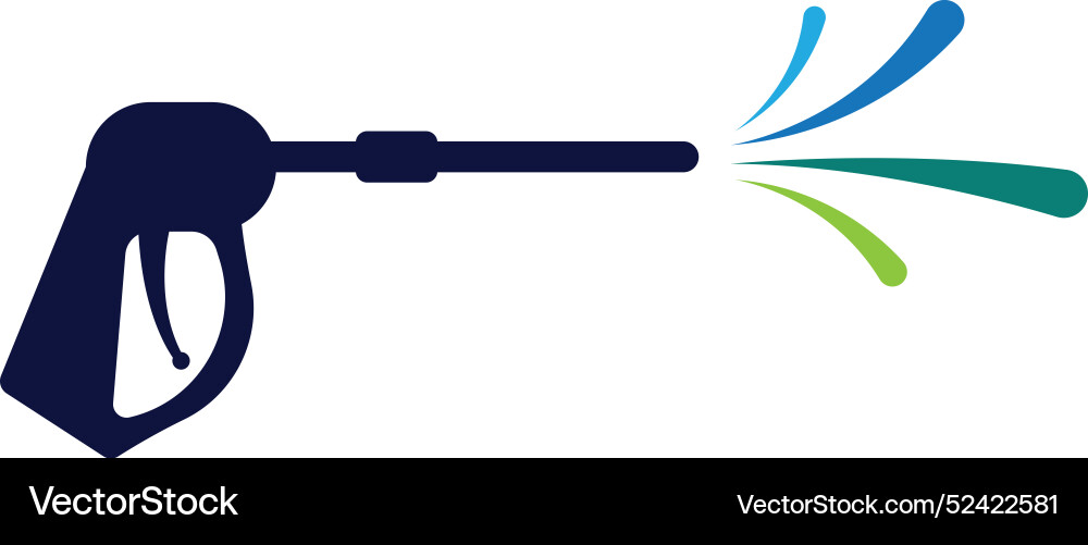 Pressure washing logo template Royalty Free Vector Image