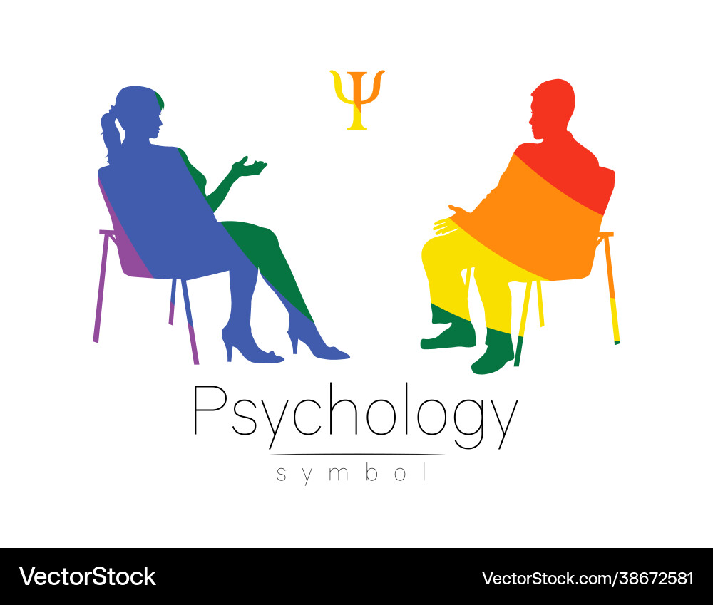 Psychologist and client psychotherapy Royalty Free Vector