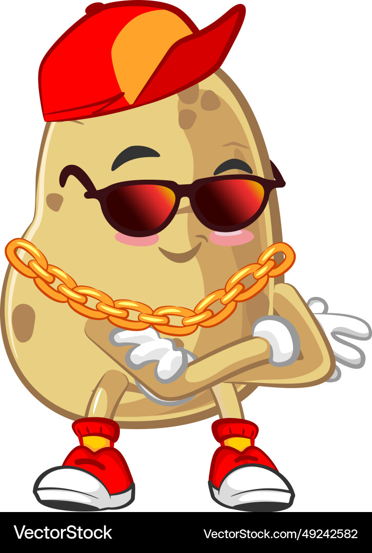 Cool Potato Mascot Royalty Free Vector Image - VectorStock