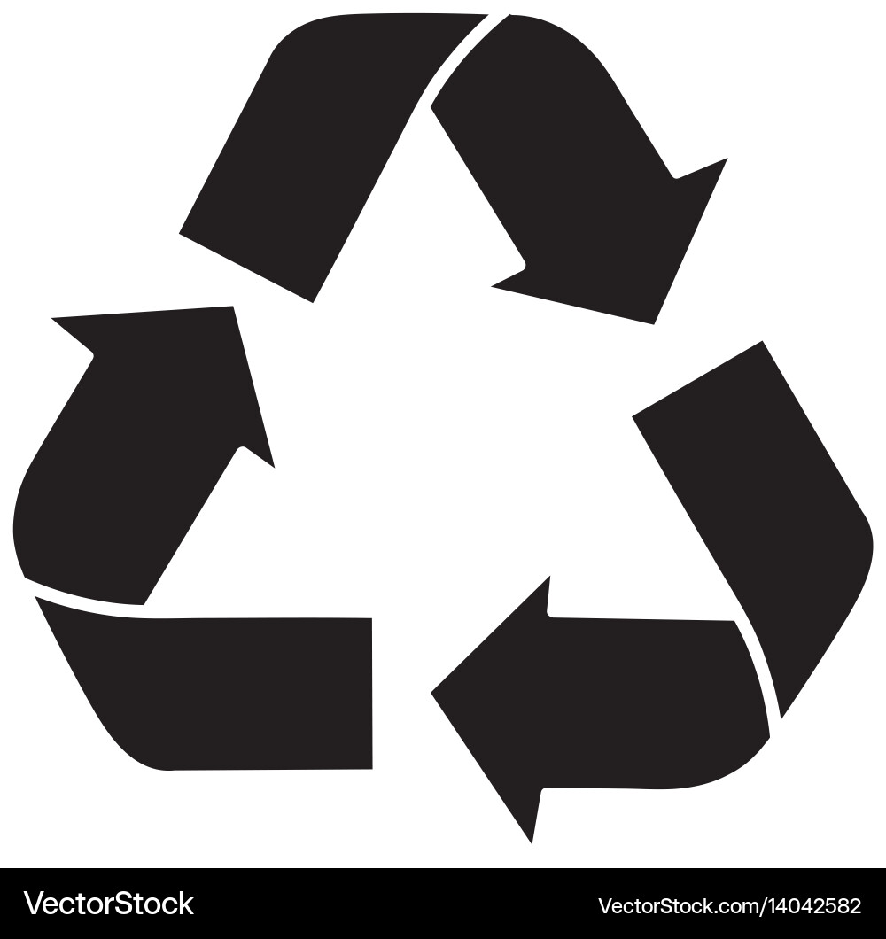 Recycling Arrow Symbol Royalty Free Vector Image