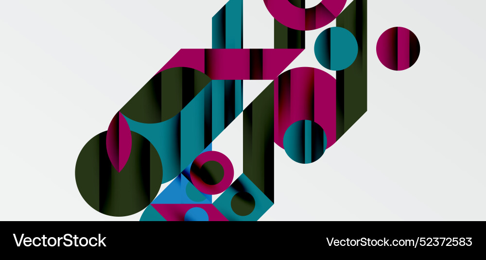 Geometric neo patterns abstract background Vector Image