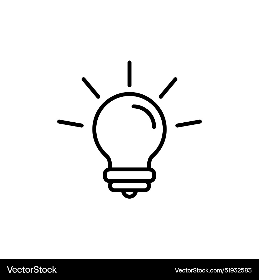 Idea light bulb icon perfect for innovation Vector Image