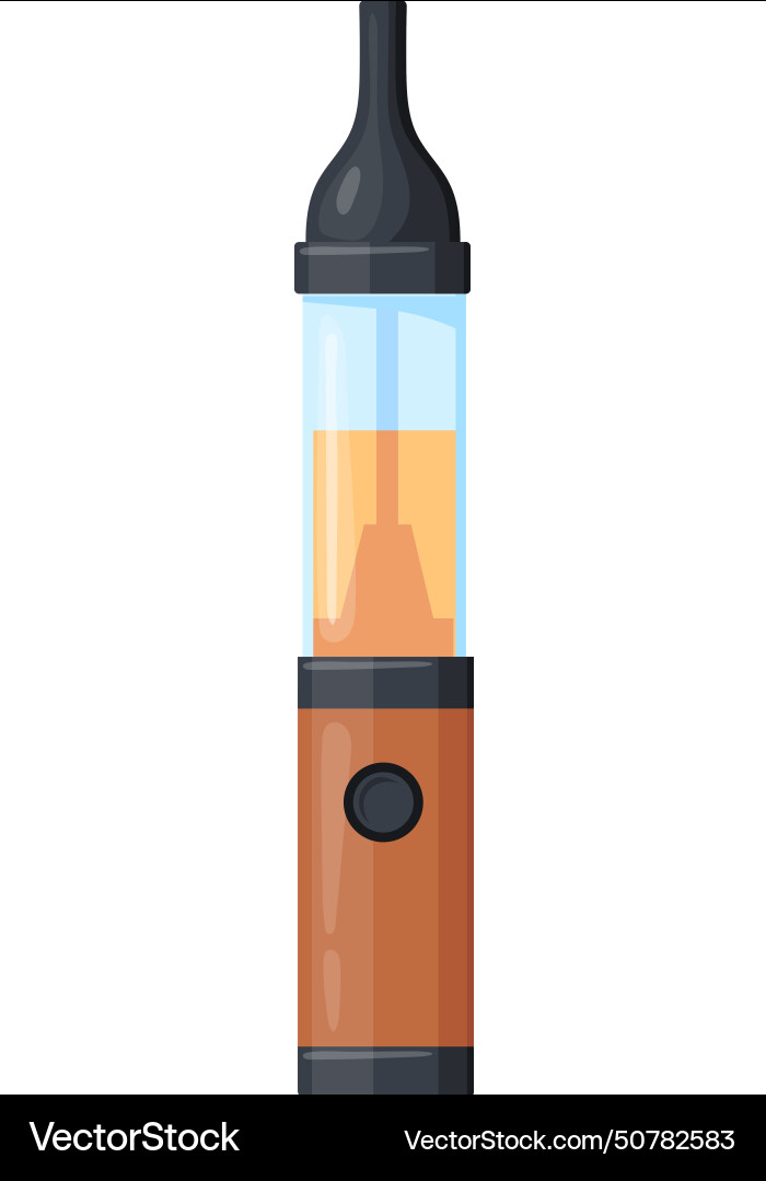 Vaporizer cartoon icon electronic smoking Vector Image