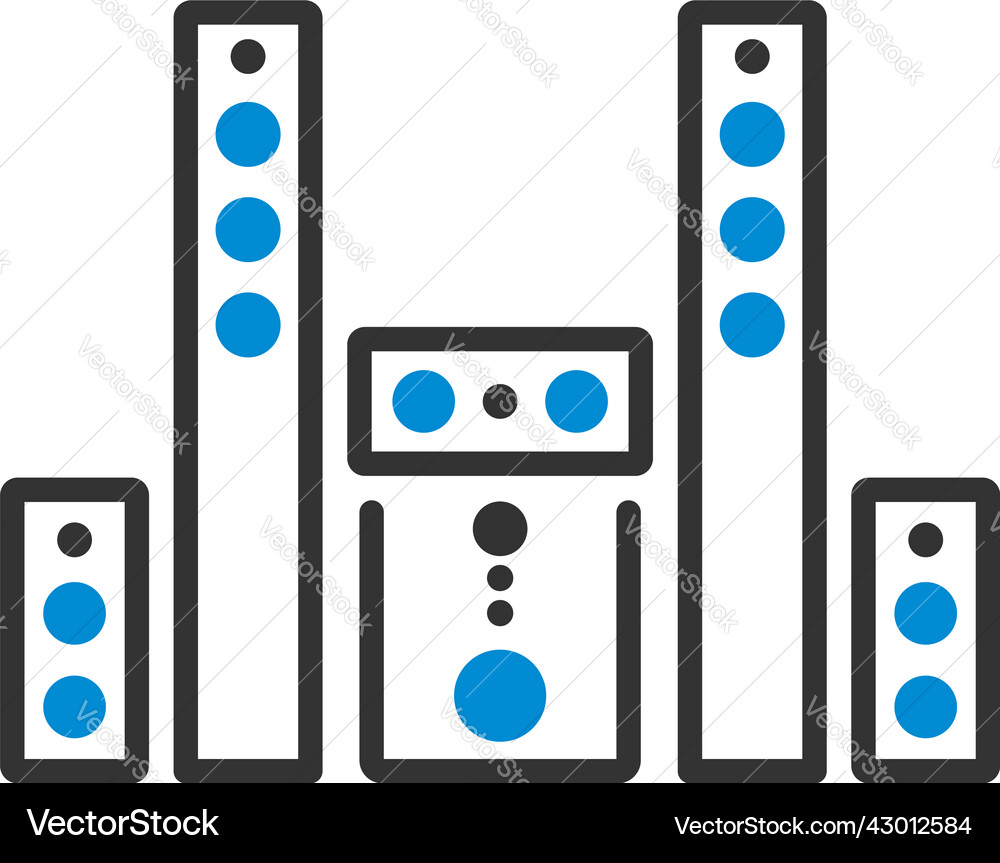 Audio system speakers icon Royalty Free Vector Image