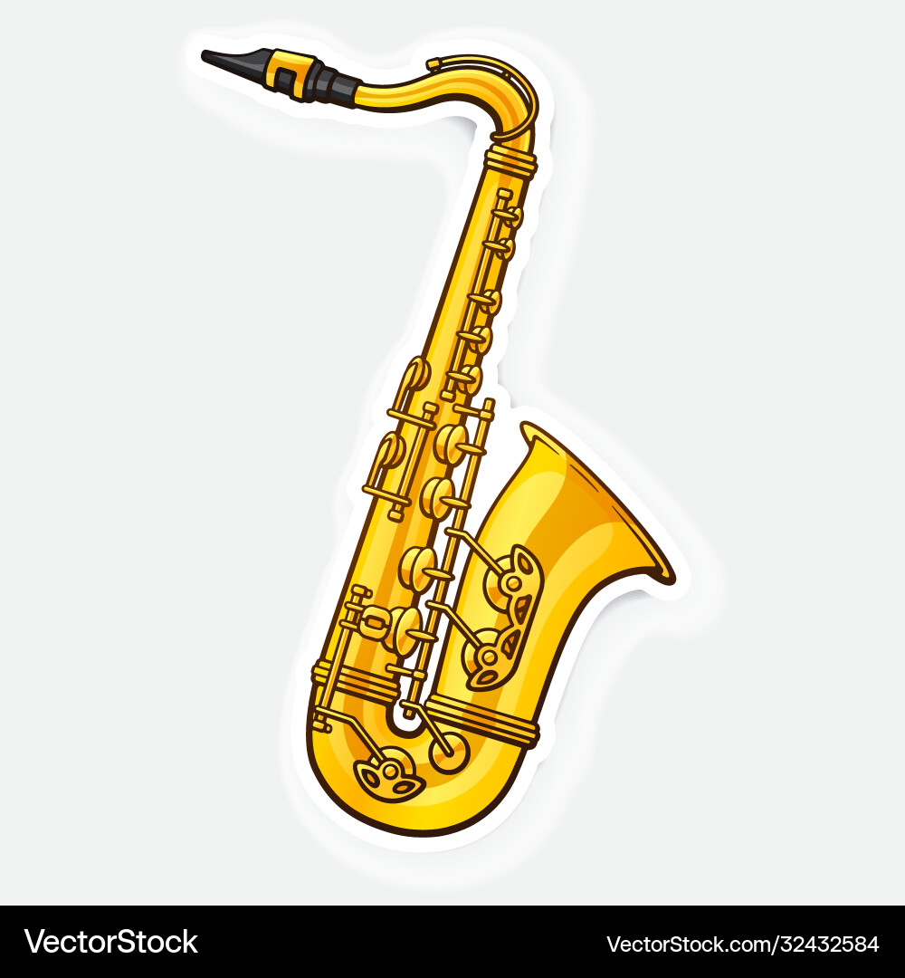 Saxophone Sax Outline Vector Images (over 600)