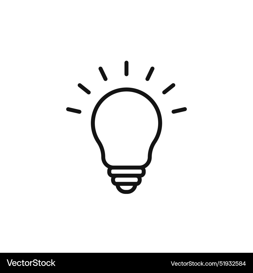 Idea light bulb icon perfect for creativity Vector Image