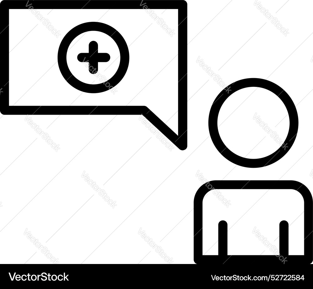 Positive line icon design Royalty Free Vector Image
