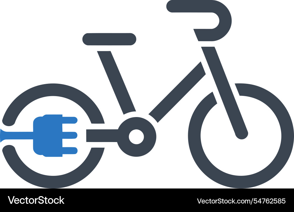 Electric bicycle mobility icon Royalty Free Vector Image