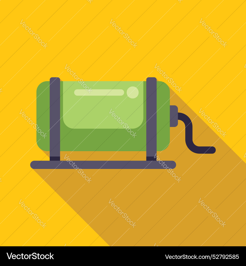 Green electric water heater with temperature Vector Image