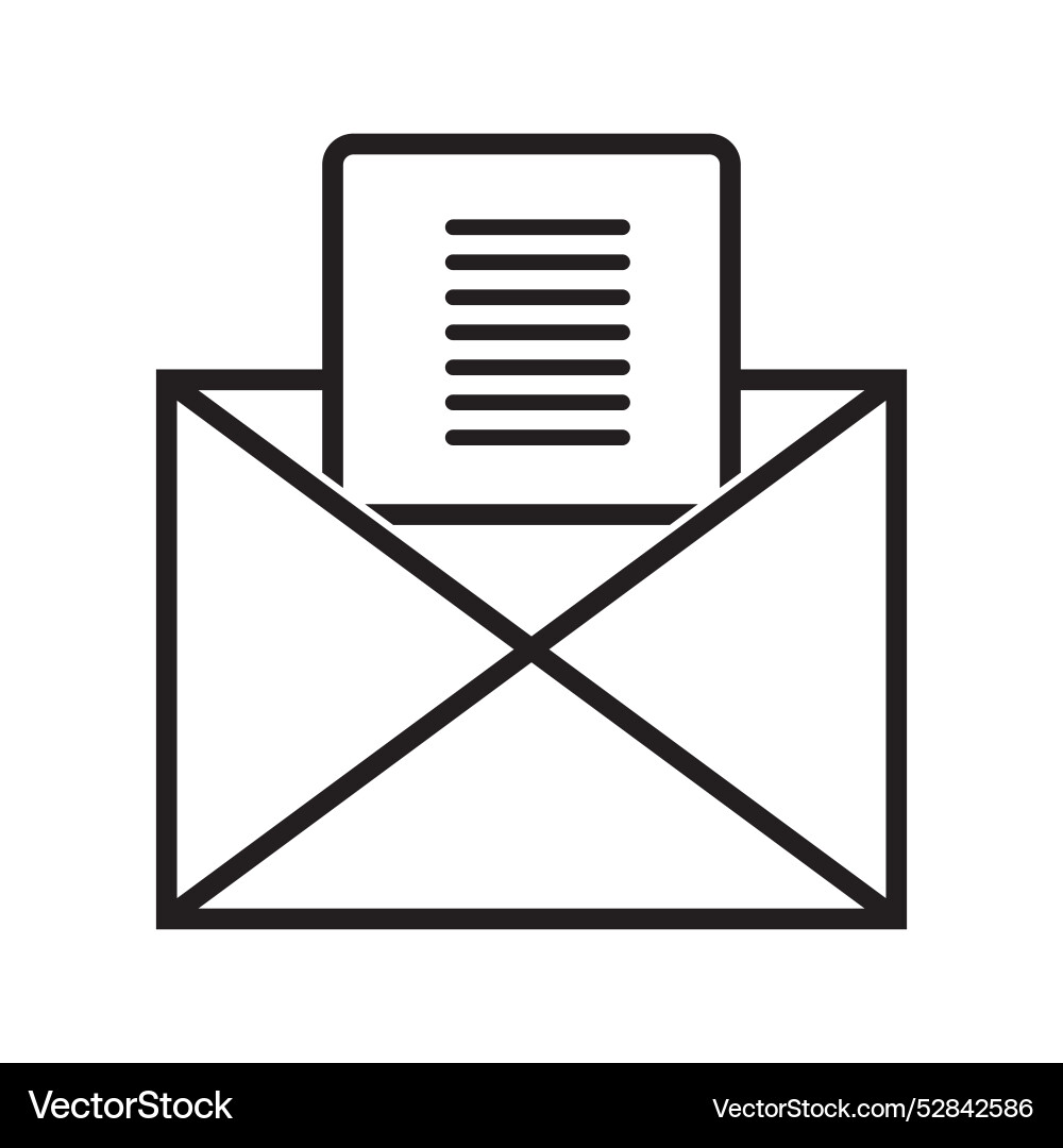 Envelope icon Royalty Free Vector Image - VectorStock