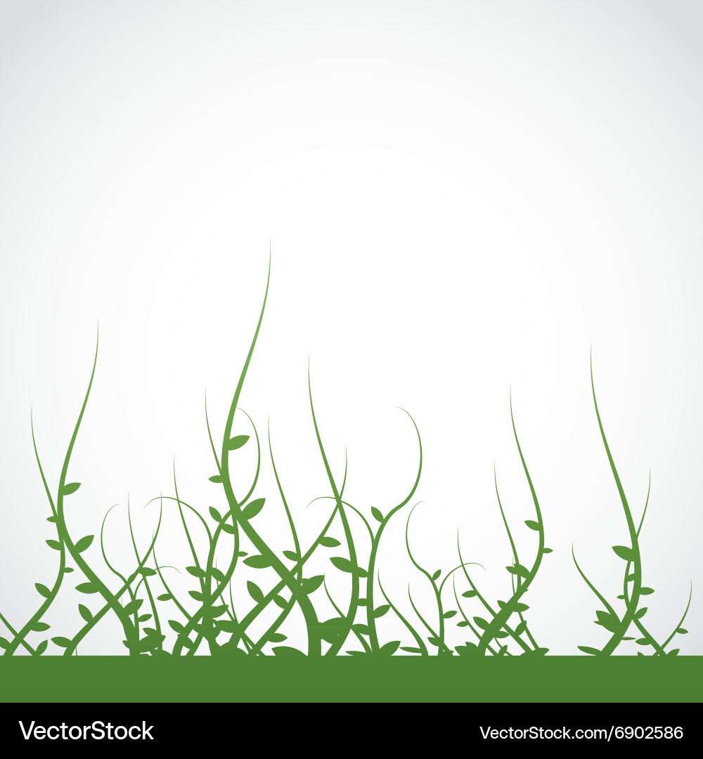 Growing vines background Royalty Free Vector Image