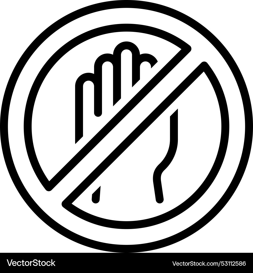 Not allowed Royalty Free Vector Image - VectorStock