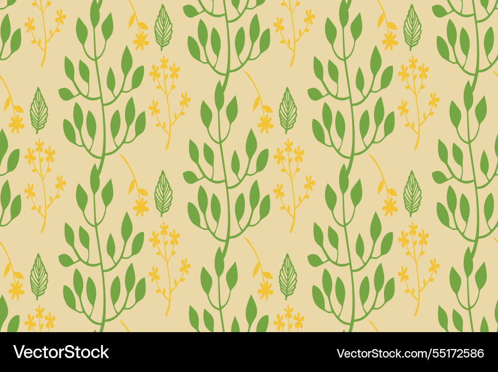 Radiant floral element path seamless pattern Vector Image