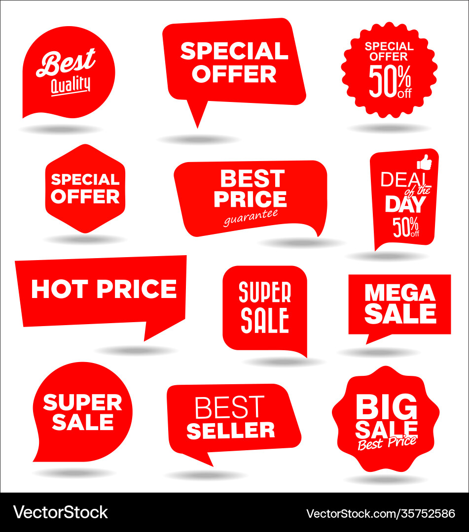 Sale concept discount promotion layout on white Vector Image