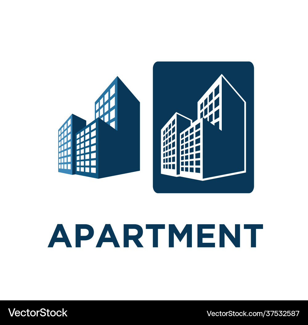 Apartment building design Royalty Free Vector Image