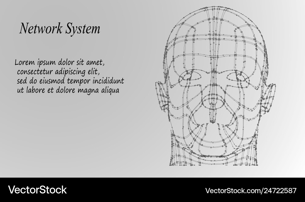 Modern Dot Network Background Royalty Free Vector Image