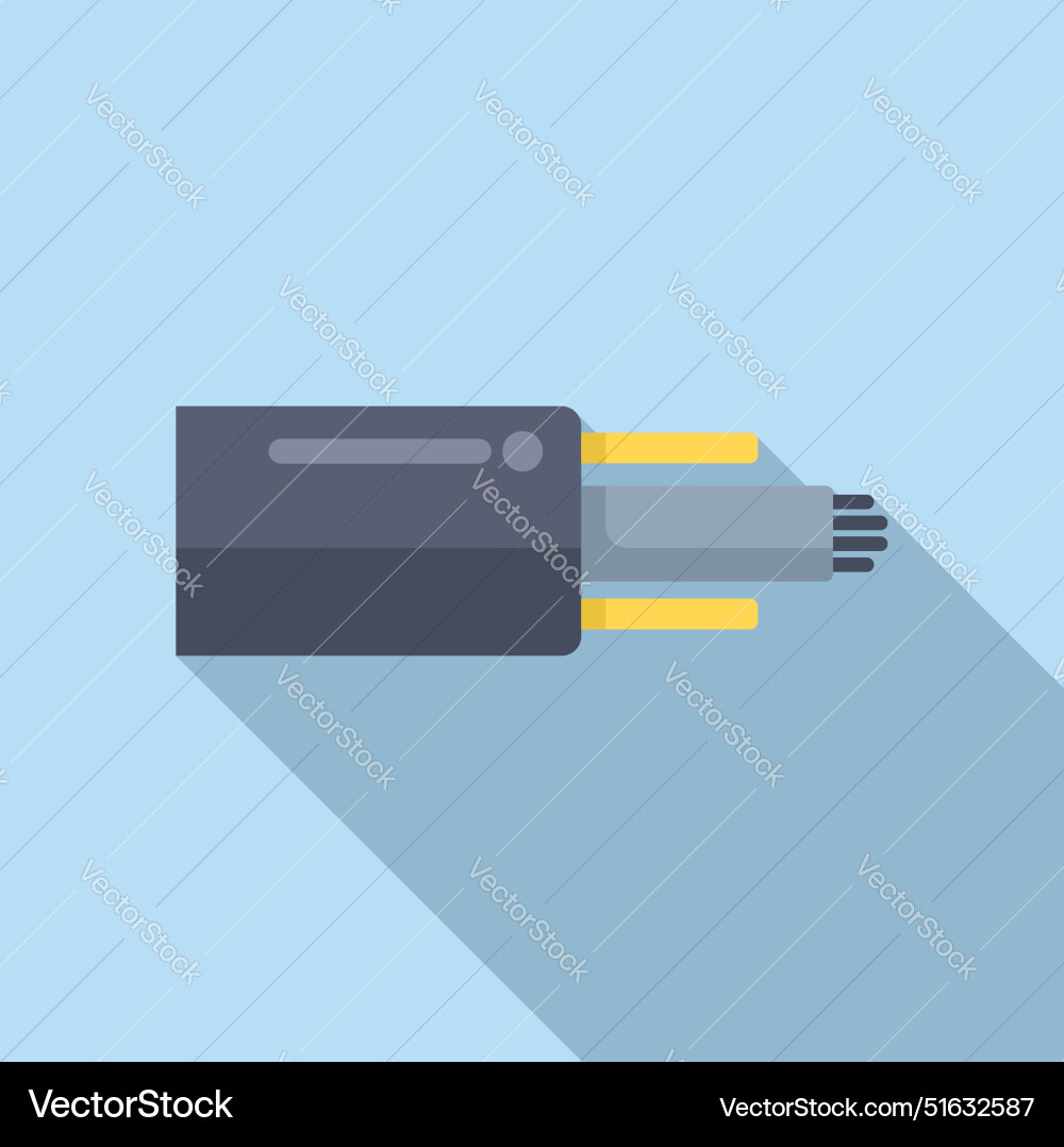Optical fiber cable connecting showing fast Vector Image