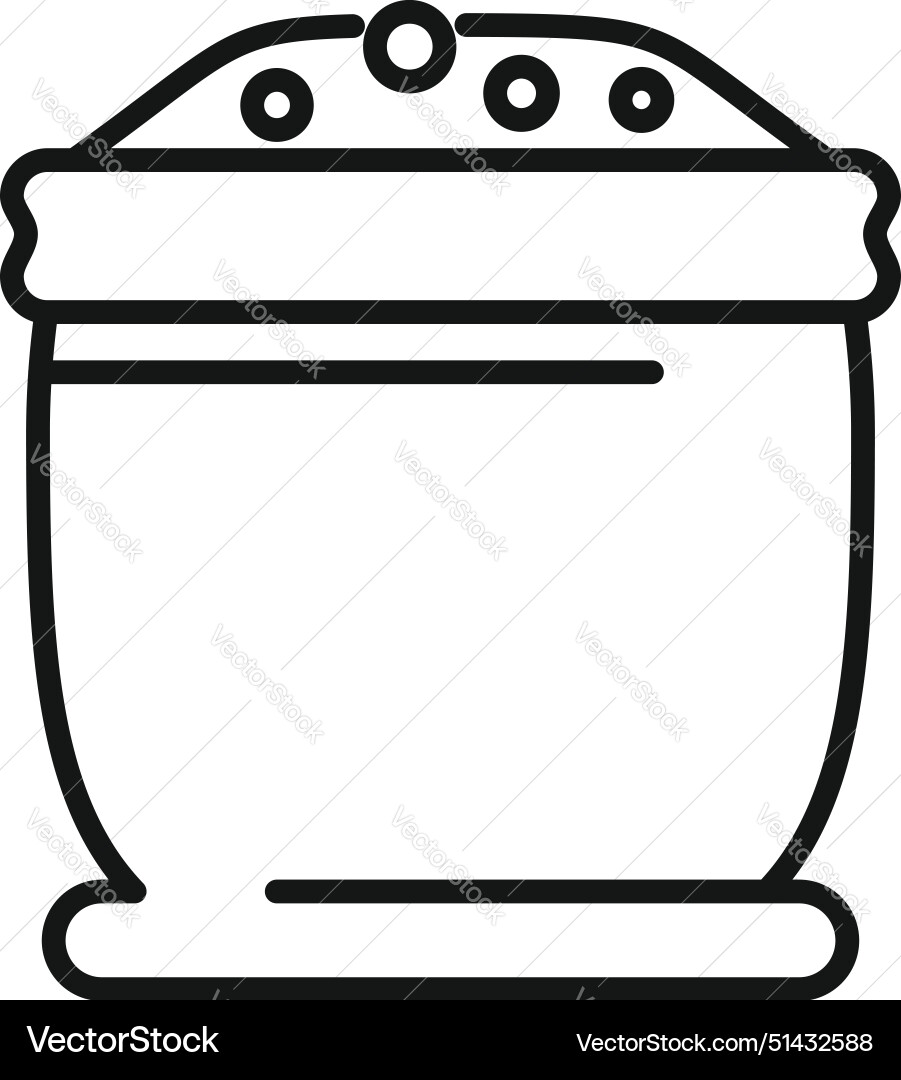 Outline of a salt shaker Royalty Free Vector Image