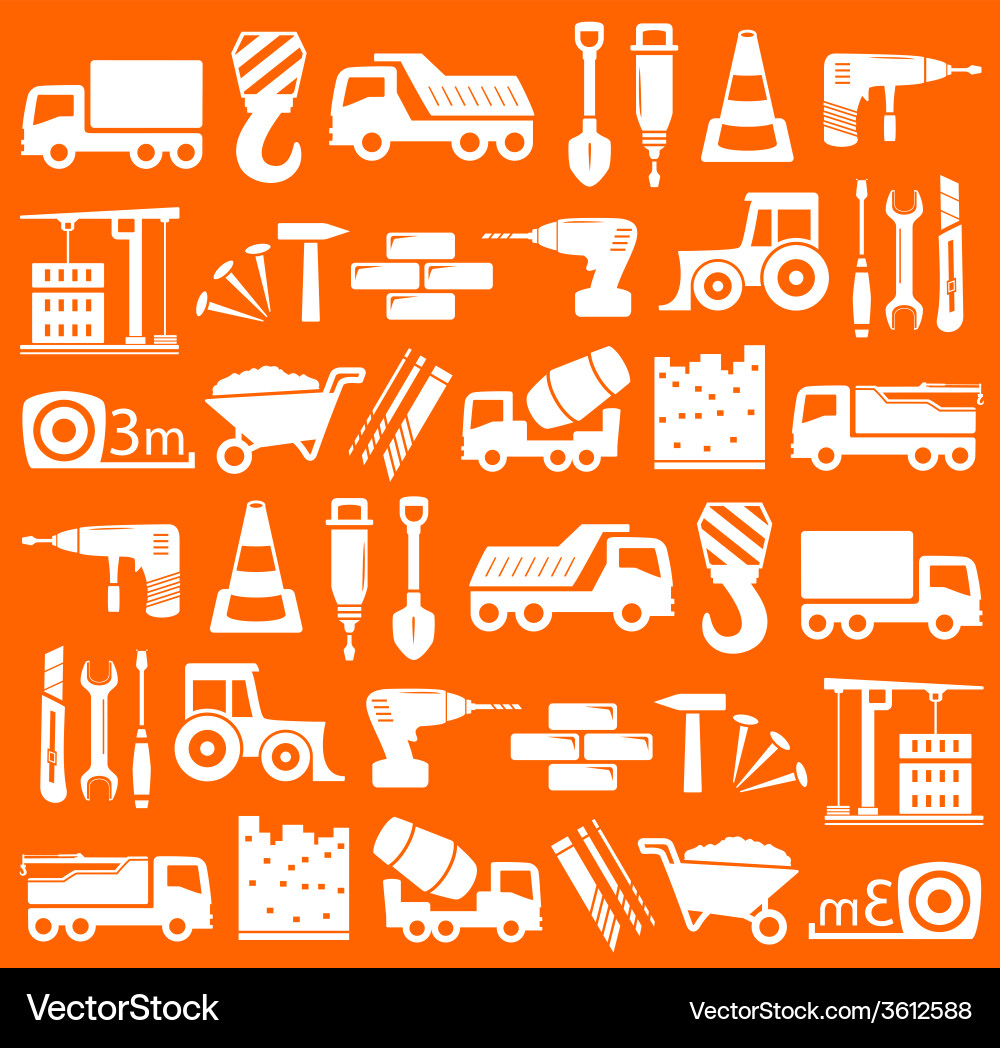 Yellow construction background Royalty Free Vector Image