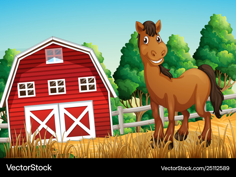 Horse House Stable Clipart
